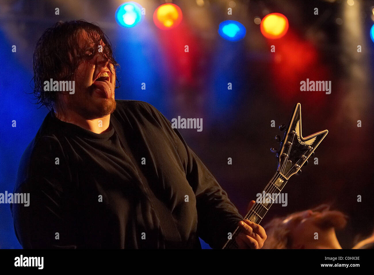 German band, Lay Down Rotten performing live at Metal GDL 2008 - day ...