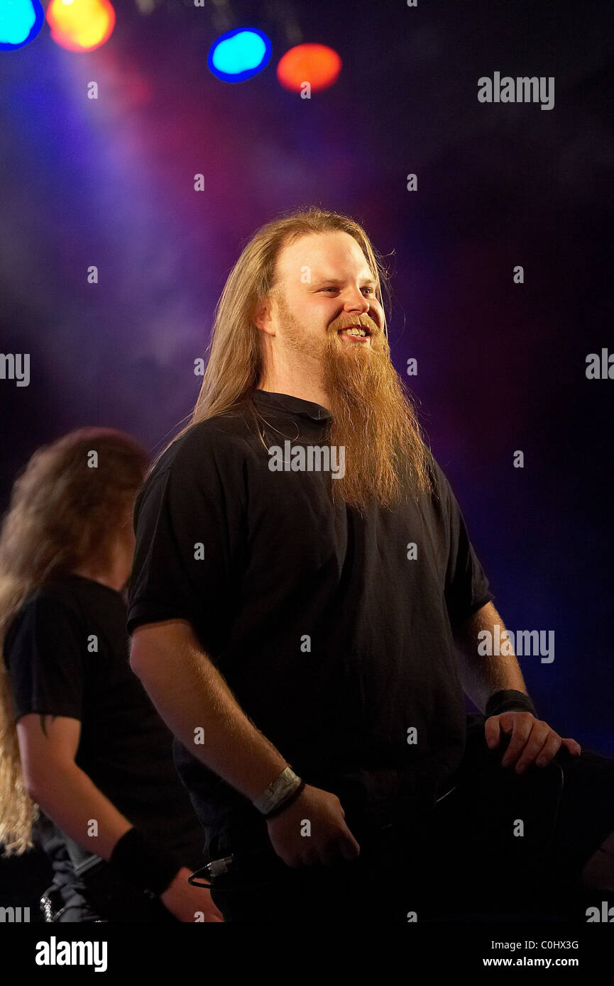 German band, Lay Down Rotten performing live at Metal GDL 2008 - day ...