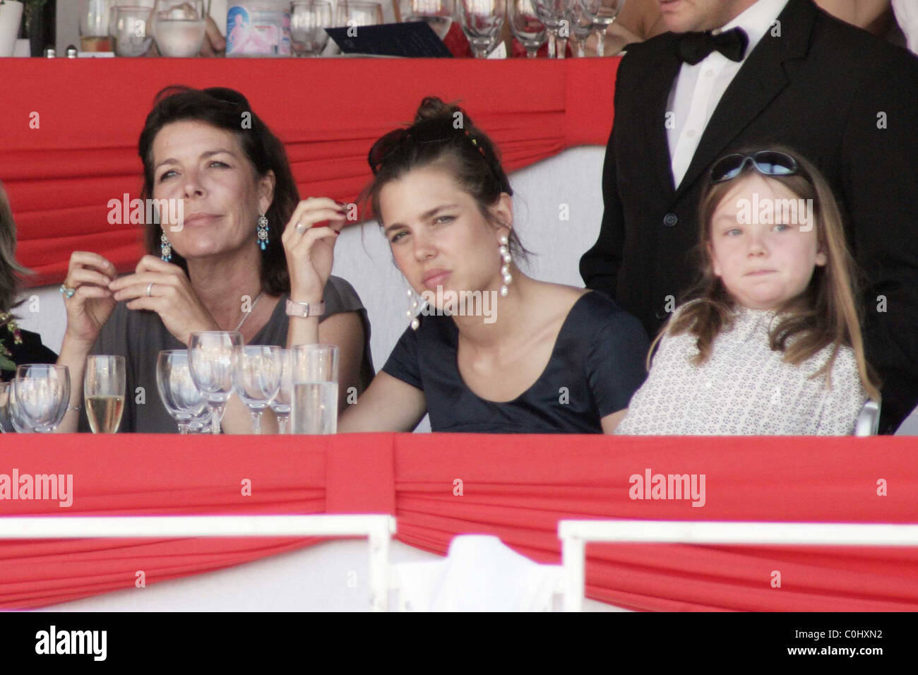 Princess Caroline of Monaco with her daughter Charlotte and Alexandra ...