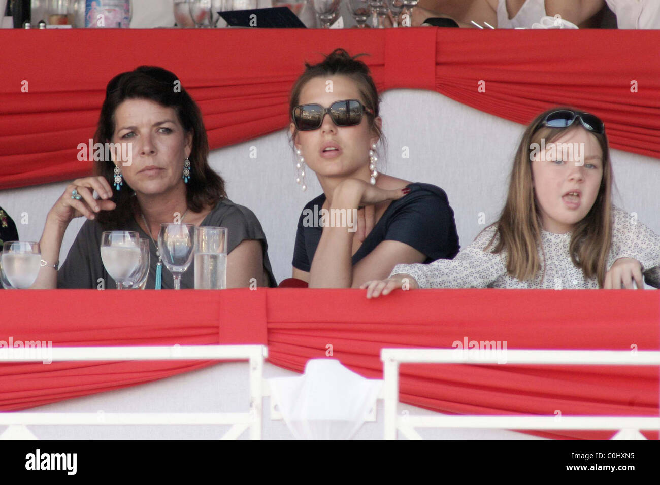 Princess Caroline of Monaco with her daughter Charlotte and Alexandra ...