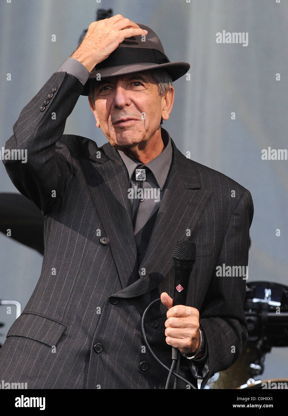 Leonard Cohen The Glastonbury Festival - Day 3 Glastonbury, England ...
