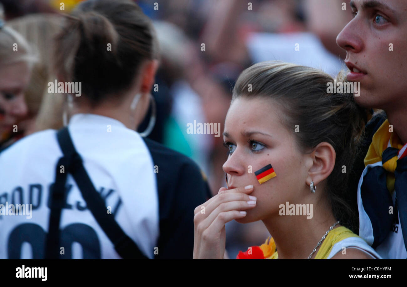 German soccer fans Public screening of the UEFA Euro 2008 finale ...