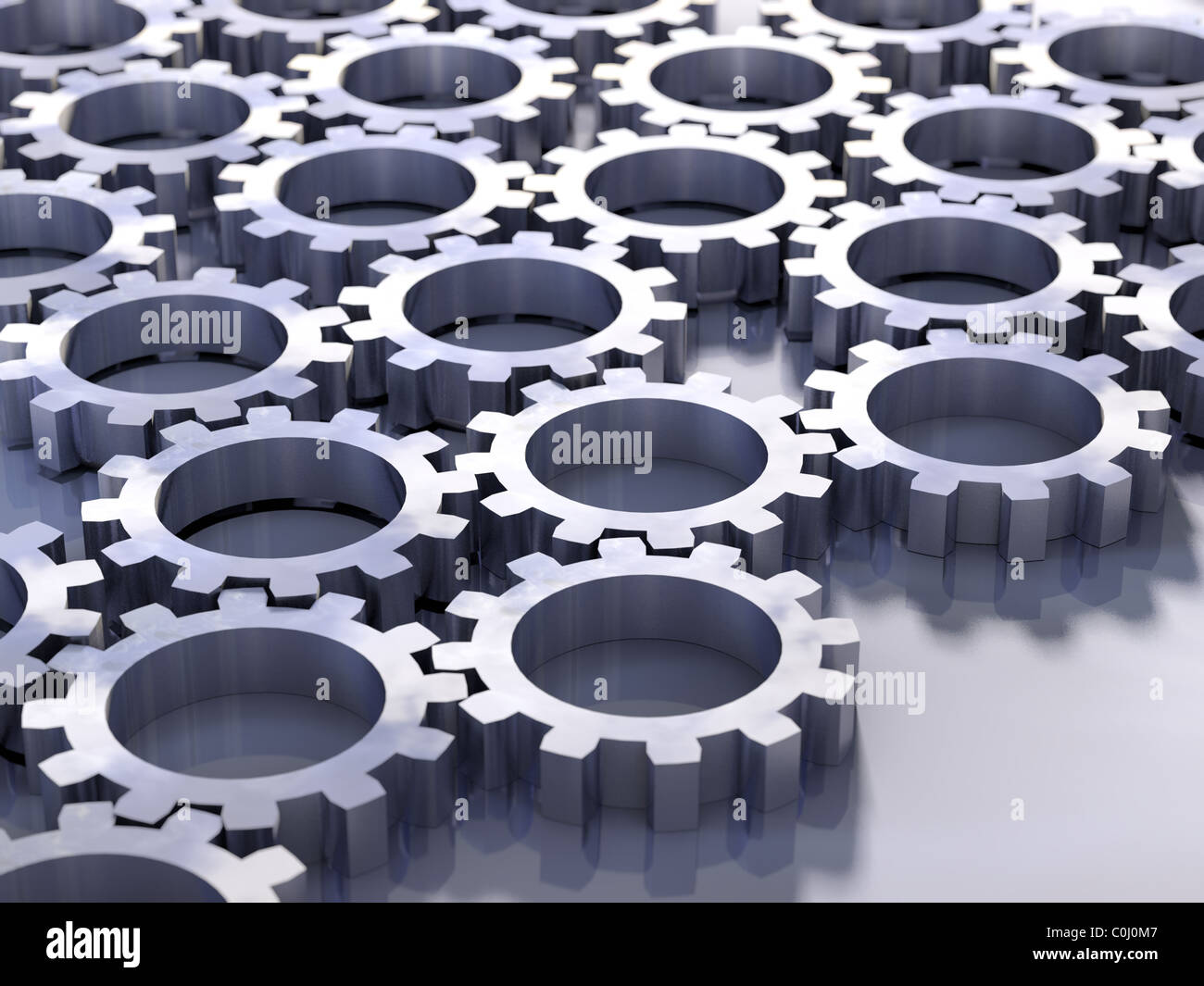 Metal gears close up Stock Photo - Alamy