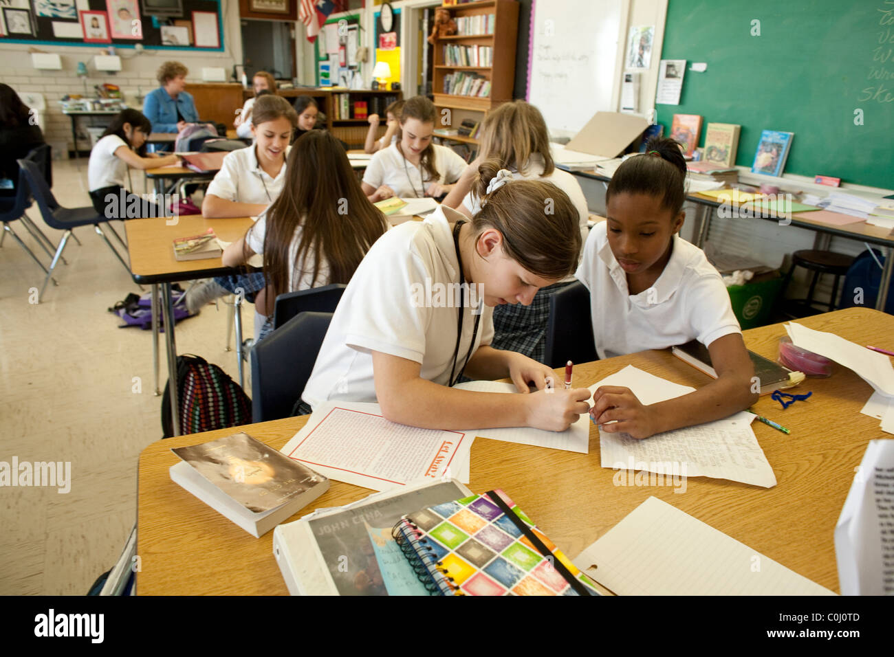 Middle School English Classroom
