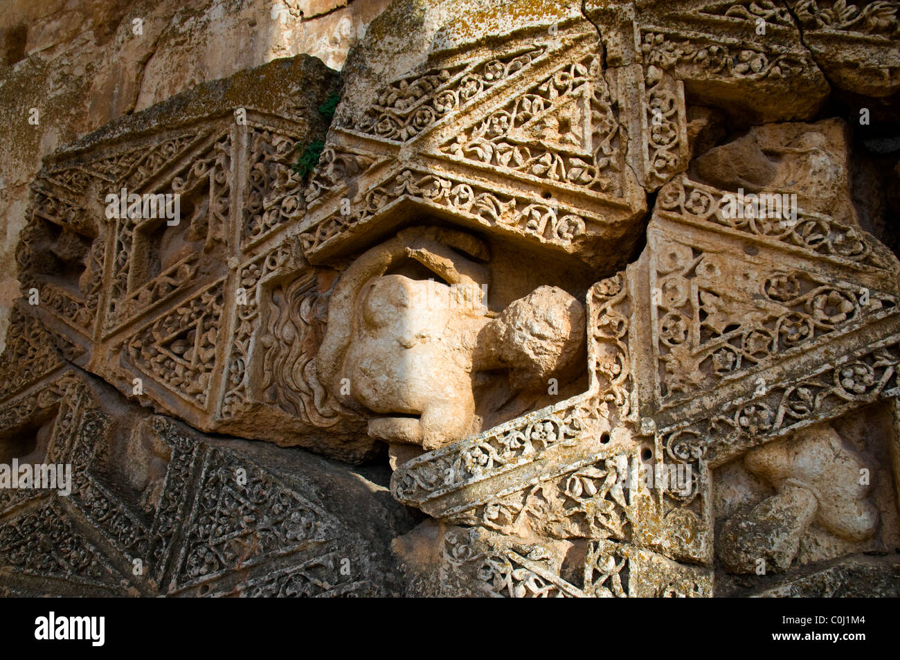 Bacchus temple detail , archaelogical site of Baalbek,UNESCO World ...
