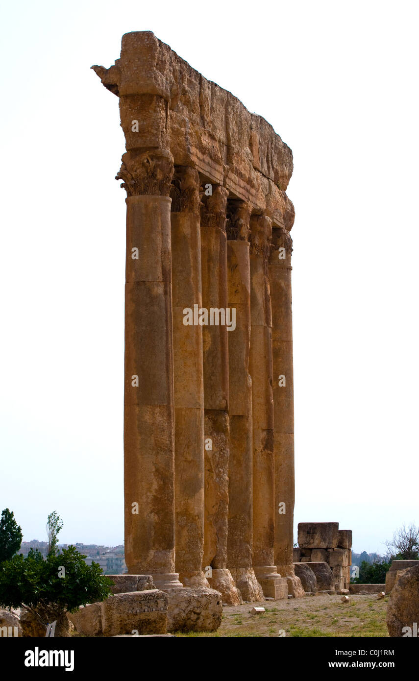 Temple of Jupiter, Baalbek,UNESCO World Heritage Site. Bekaa valley ...