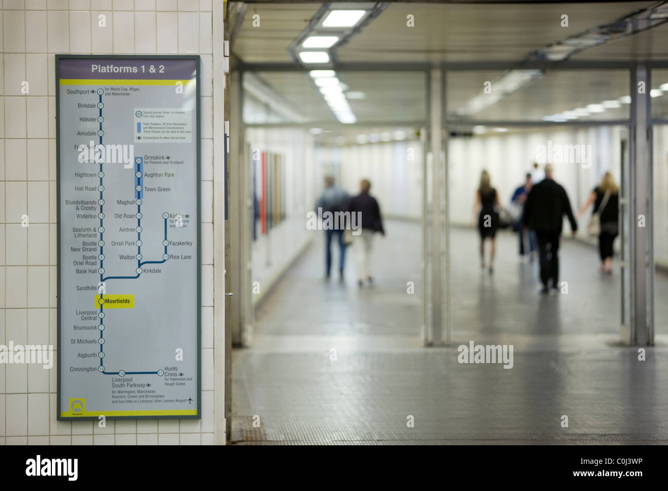 Merseyrail underground train hi-res stock photography and images - Alamy