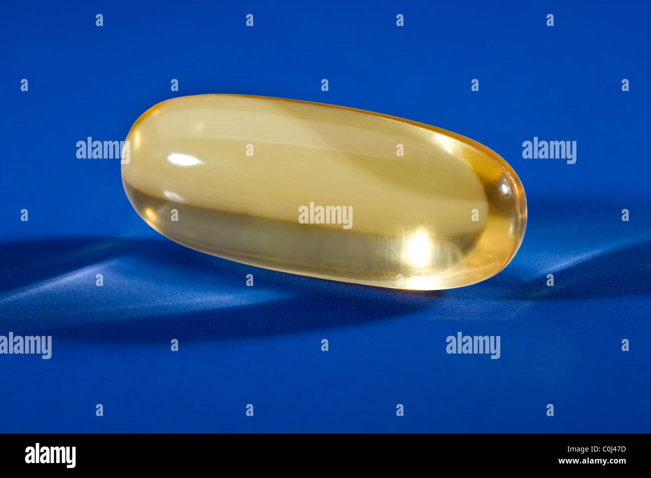 A nutritional supplement fish oil capsule Stock Photo - Alamy