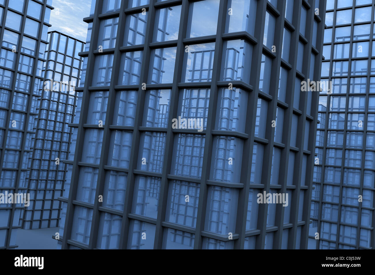 City - dead buildings, the world without a word Stock Photo - Alamy