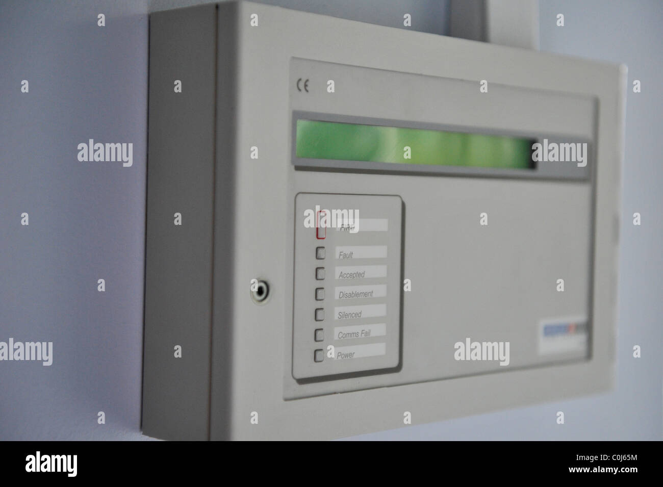 Modern Fire Alarm warning panel Stock Photo - Alamy