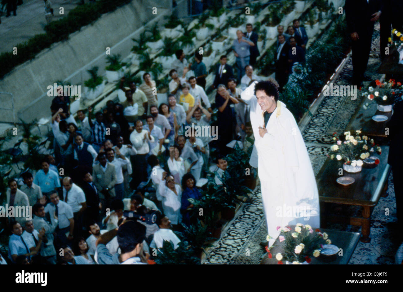 Libya President Muammar Gaddafi During High Resolution Stock ...