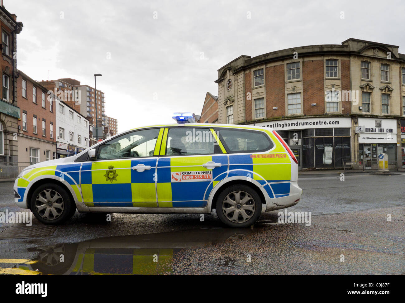 Incident where a Nottinghamshire Police vehicle and officer are in ...