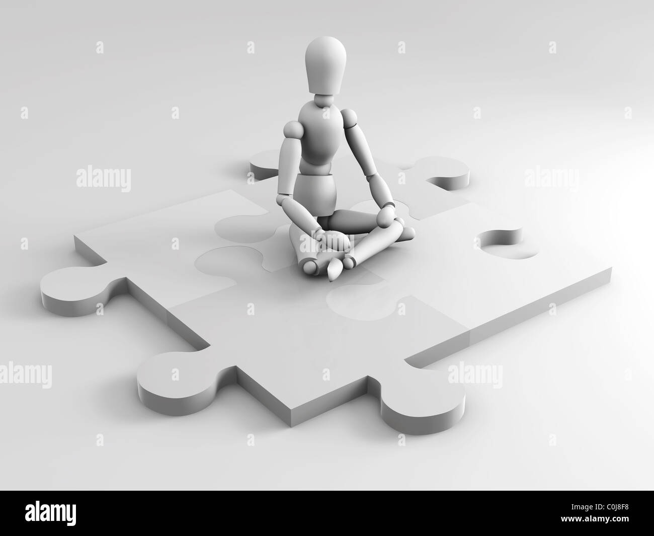 3d combination puzzle Black and White Stock Photos & Images - Alamy