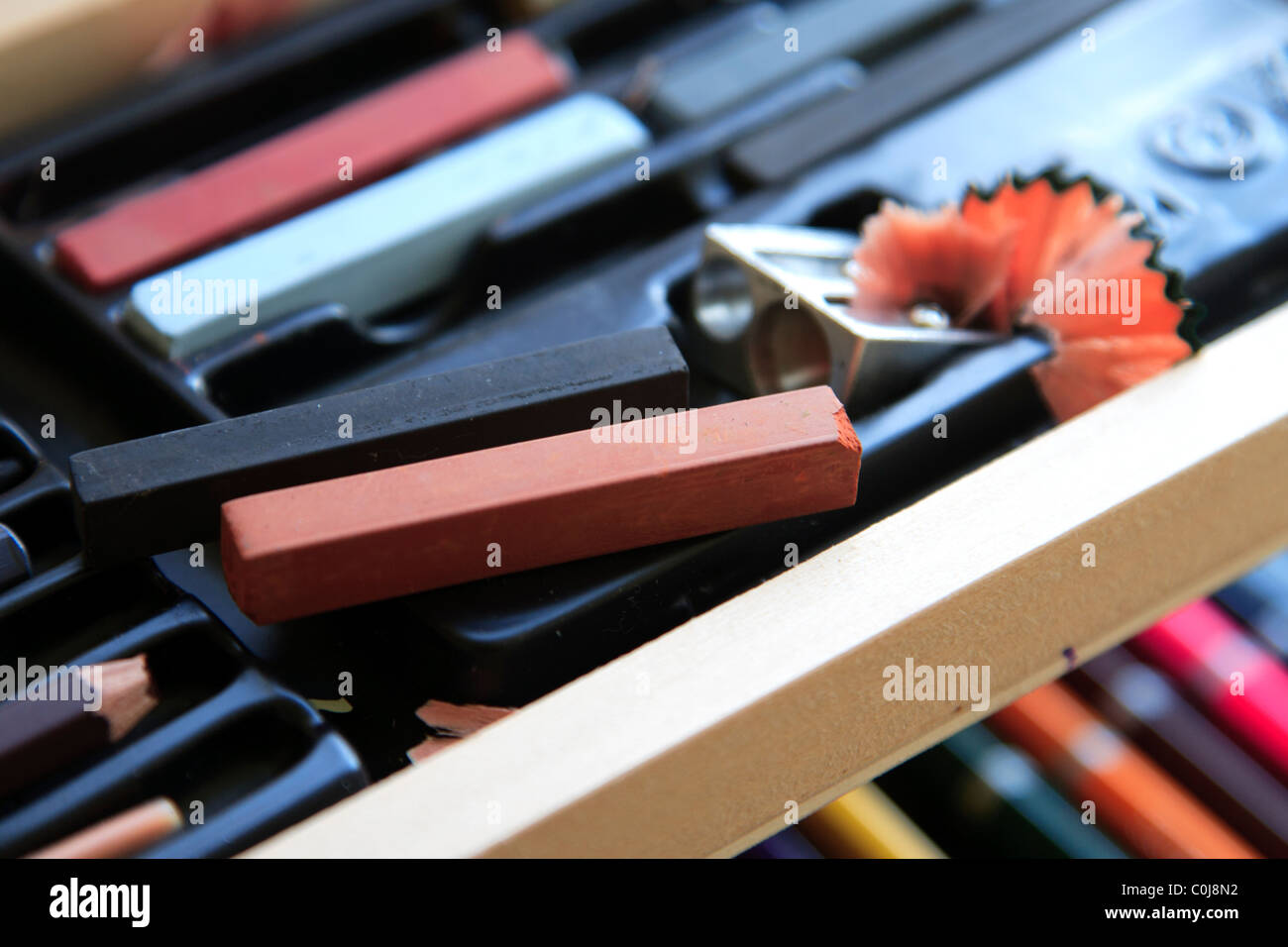 Artist's drawing tools Stock Photo - Alamy