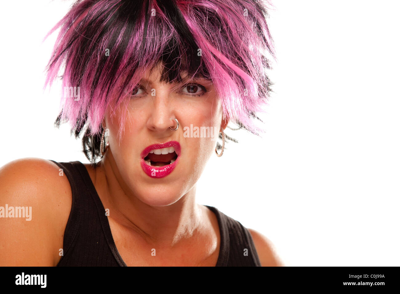 Pink And Black Hairstyles