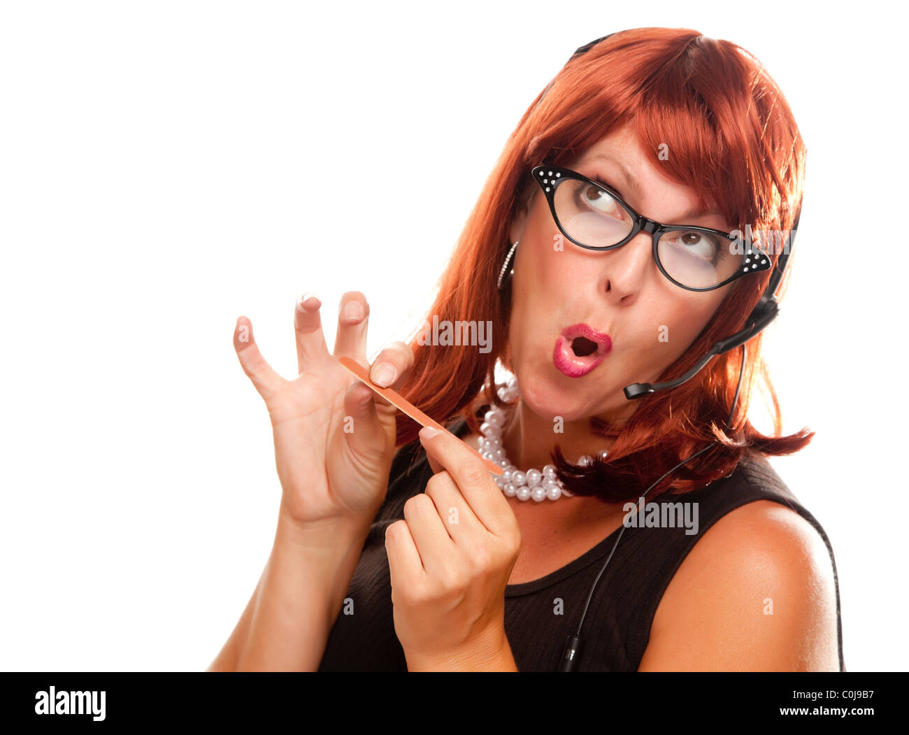 Secretary filing nails hi-res stock photography and images - Alamy