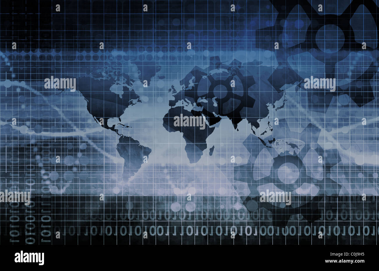 Business Communication as a Conceptual Tech Art Stock Photo - Alamy