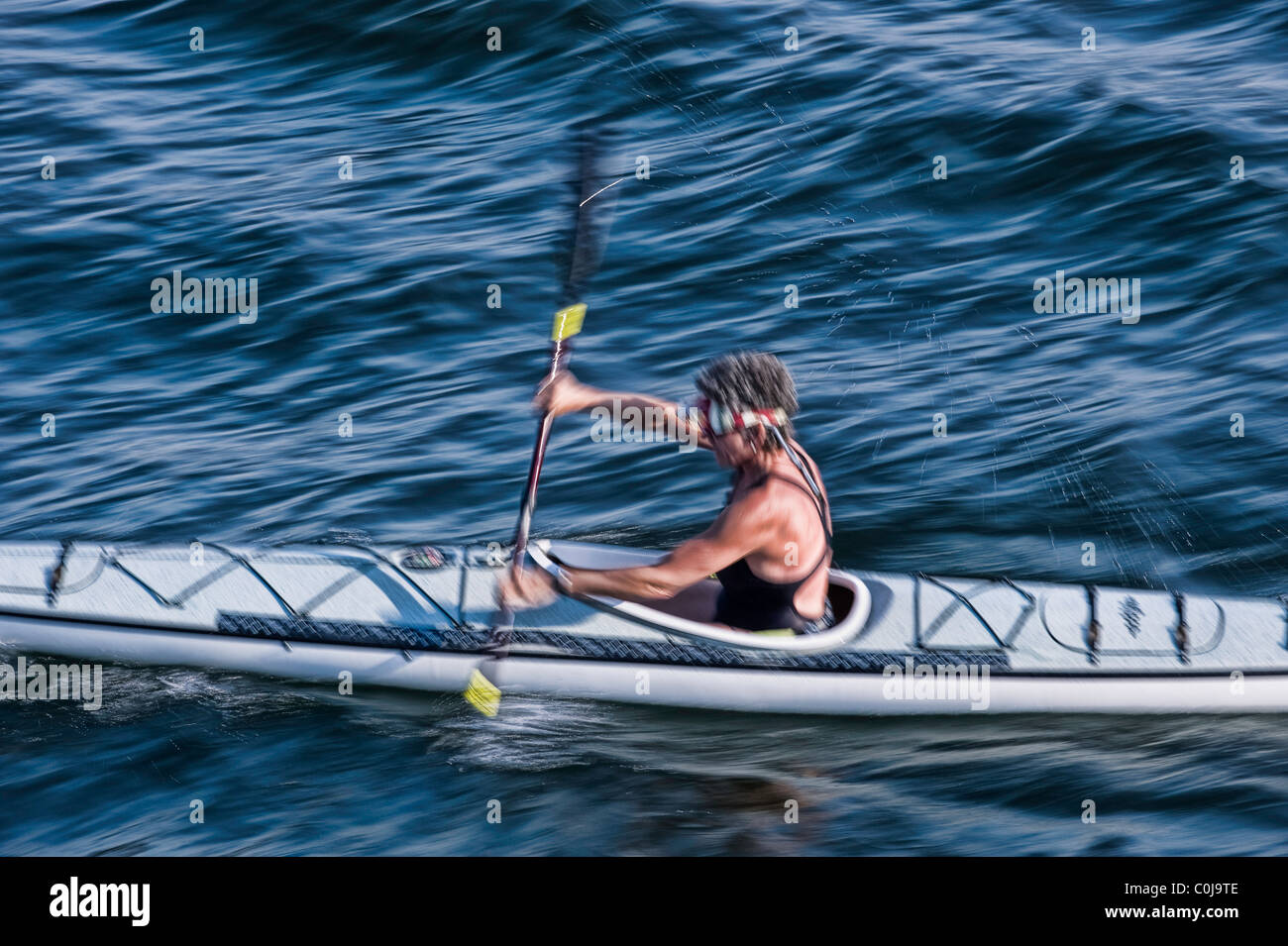 Person kayaking on Lake Union, Seattle, Washington, USA Stock Photo - Alamy