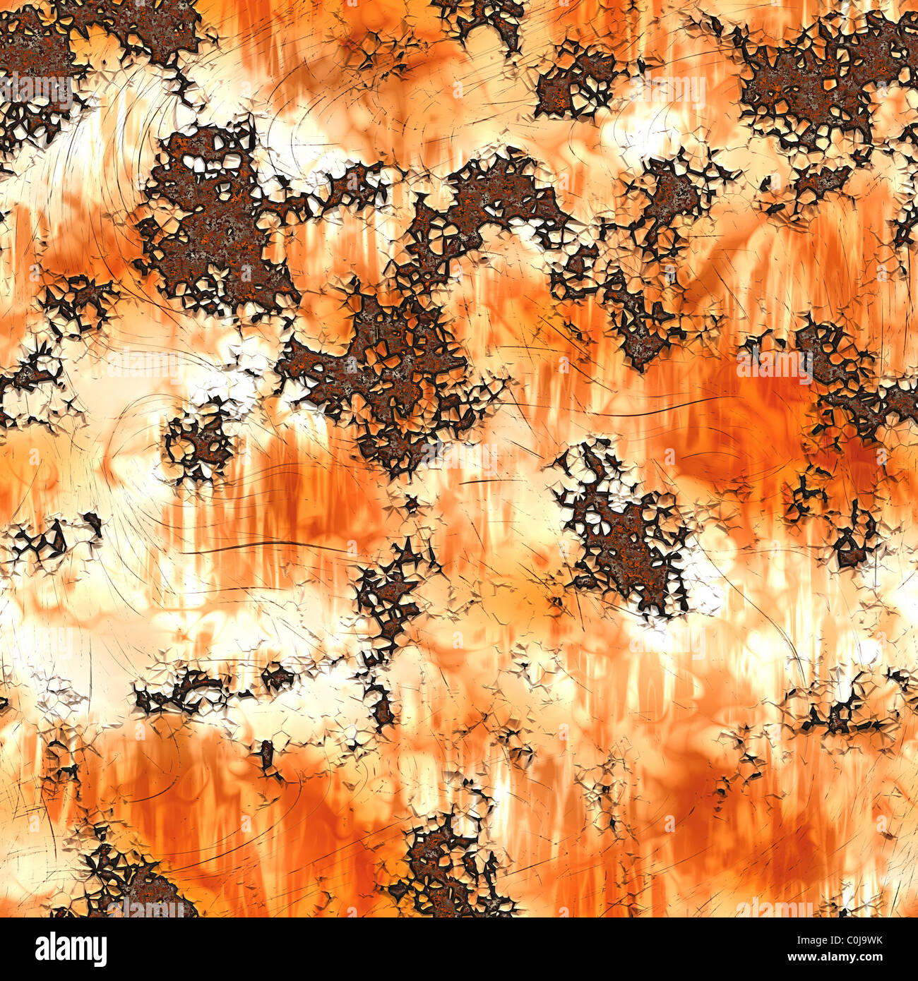 Rust Pattern Seamless Background on Metal Texture Stock Photo - Alamy