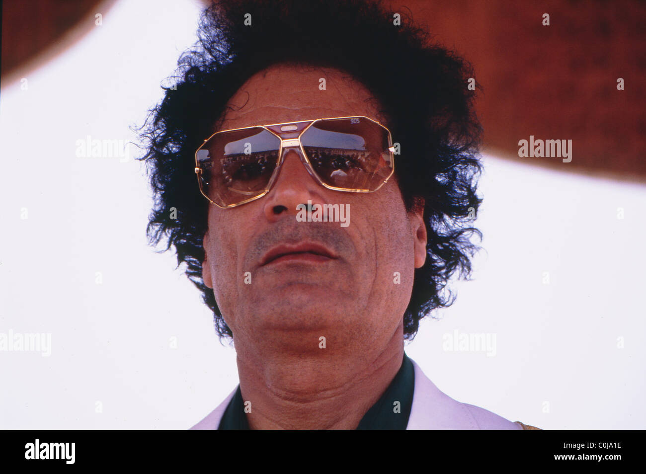 Libyan President Muammar Gaddhafi during the celebrations marking his ...