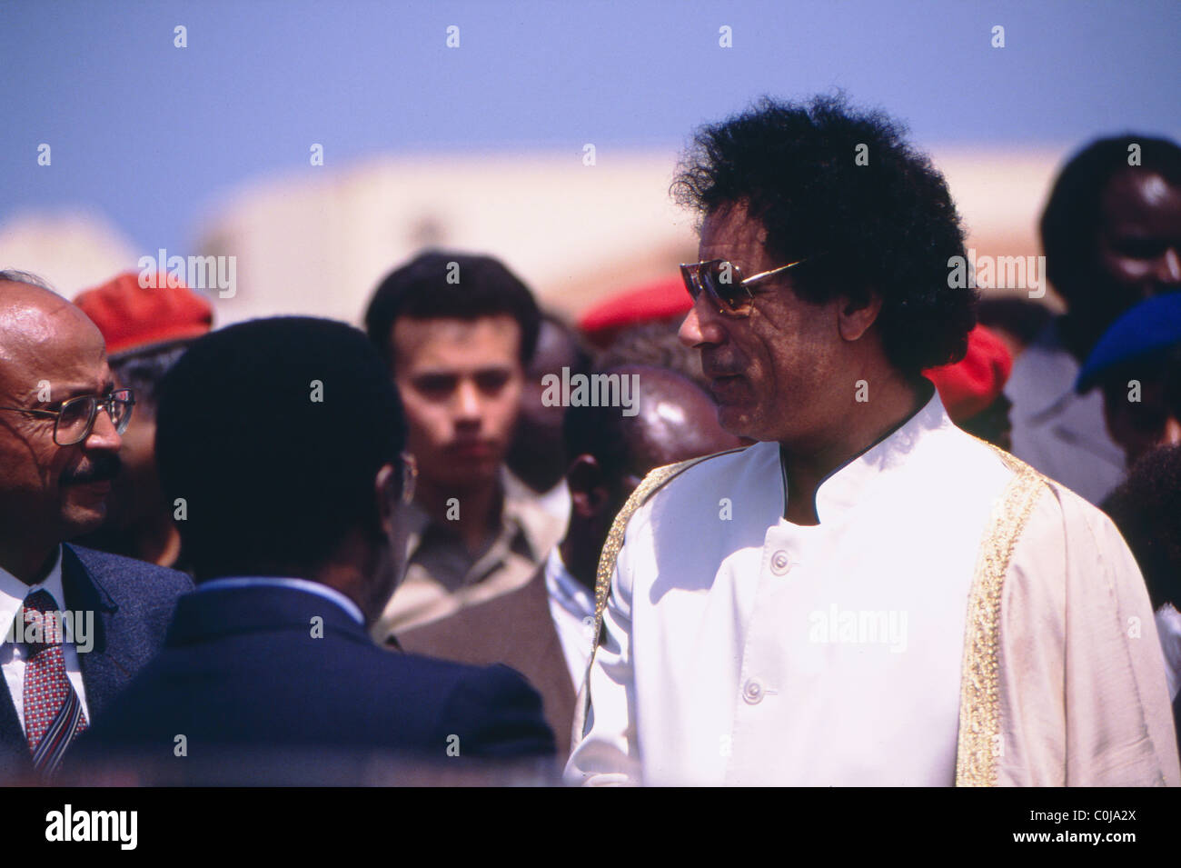 Libya President Muammar Gaddafi During High Resolution Stock Photography and Images - Alamy