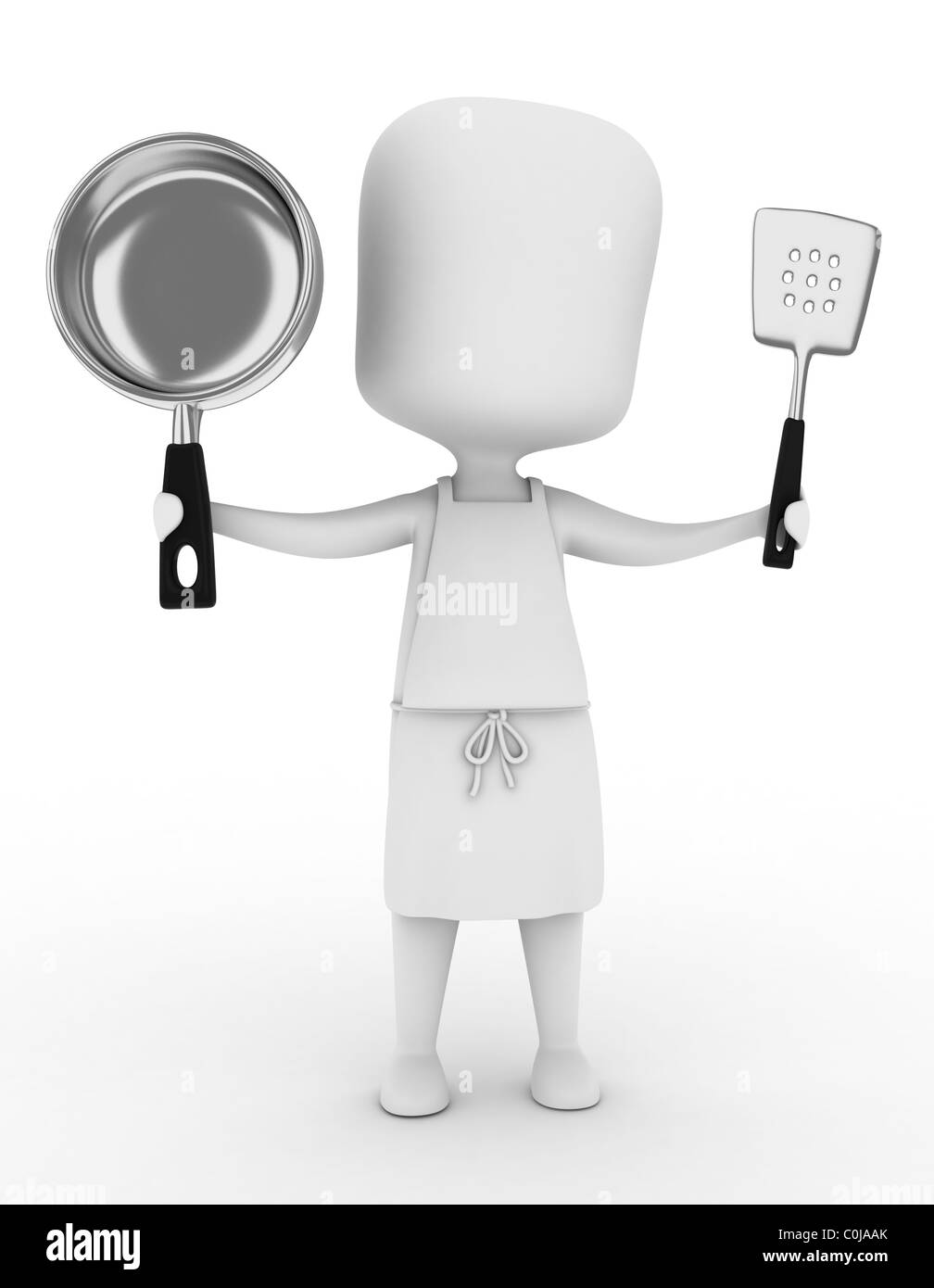 Guy in apron Black and White Stock Photos & Images - Alamy