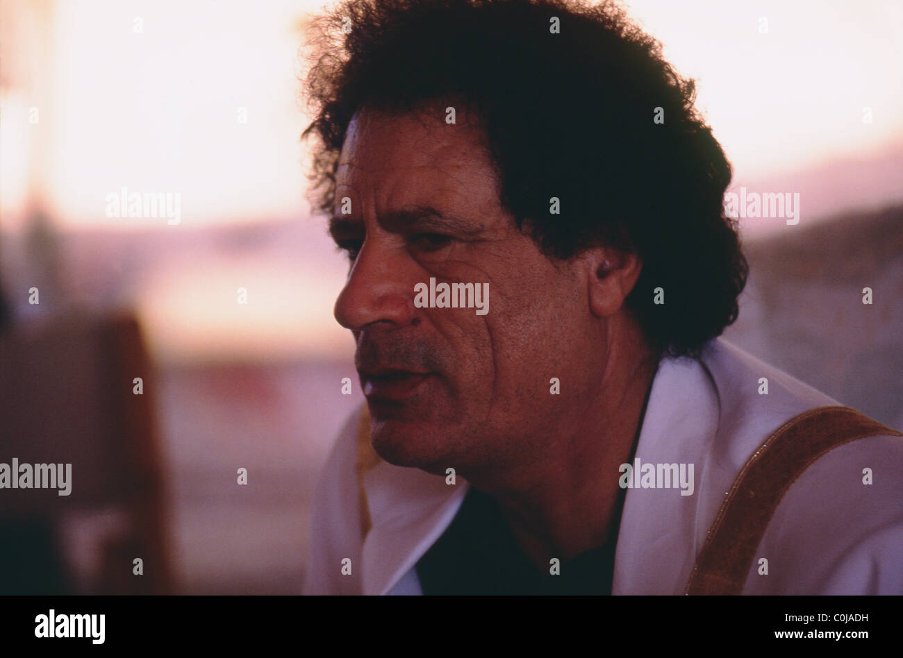 Libyan President Muammar Gaddhafi during the celebrations marking his ...