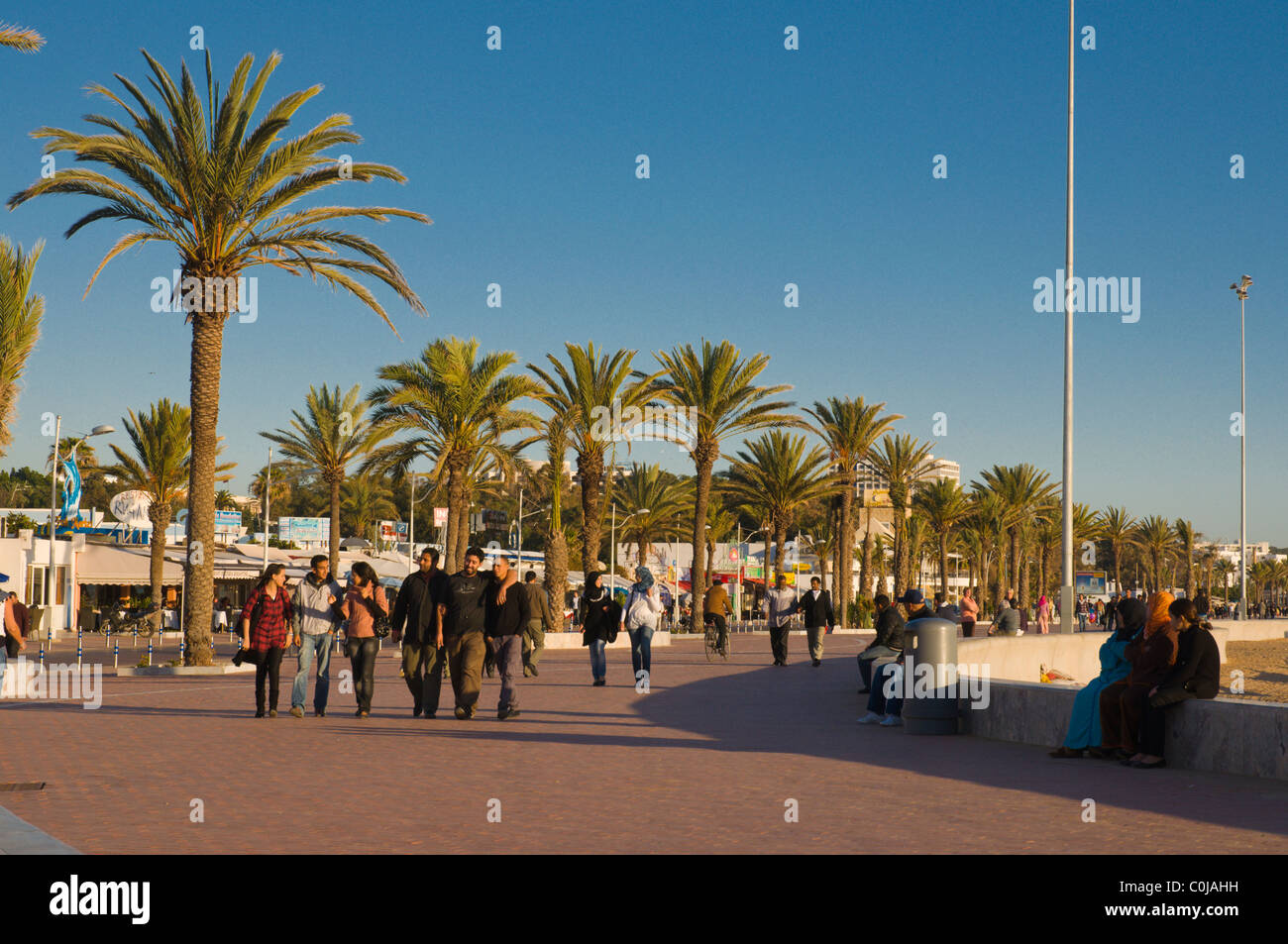 Beach promenade Agadir the Souss southern Morocco northwestern Africa ...