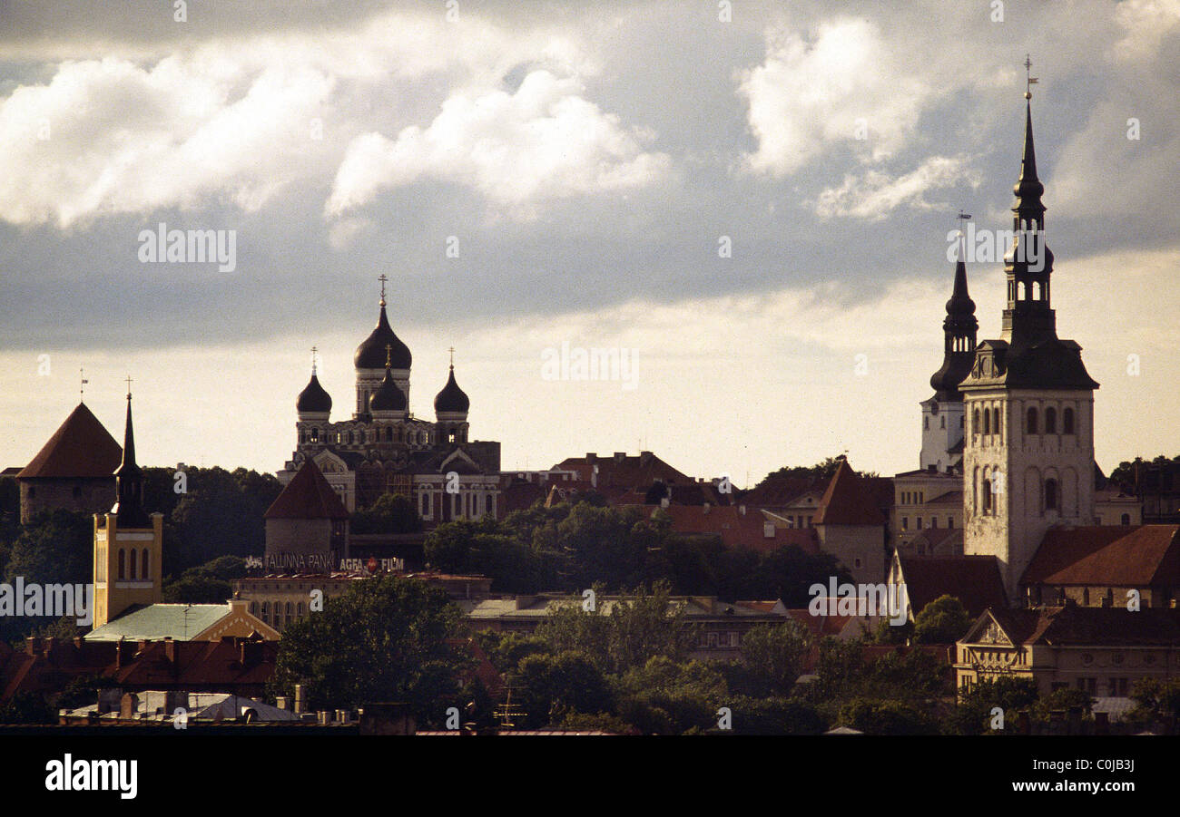 Tallin, Estonia. The city of Tallin, capital of the Baltic Republic of ...