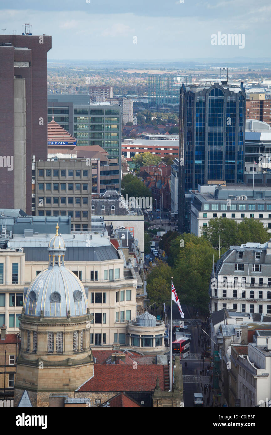 Aerial view of Colmore Row in Birmingham, West Midlands Stock Photo - Alamy