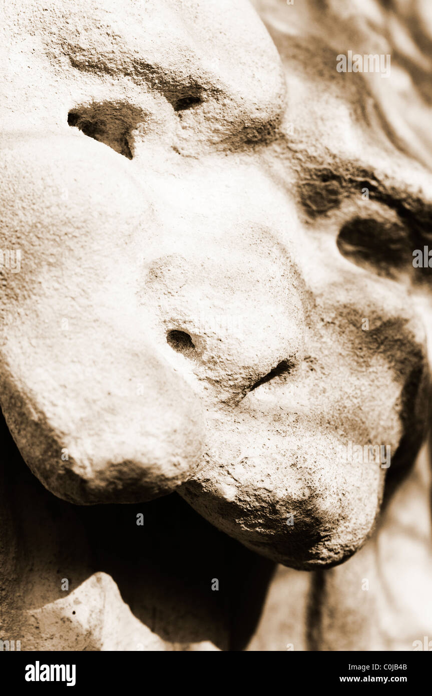 Face of statue closeup Stock Photo - Alamy