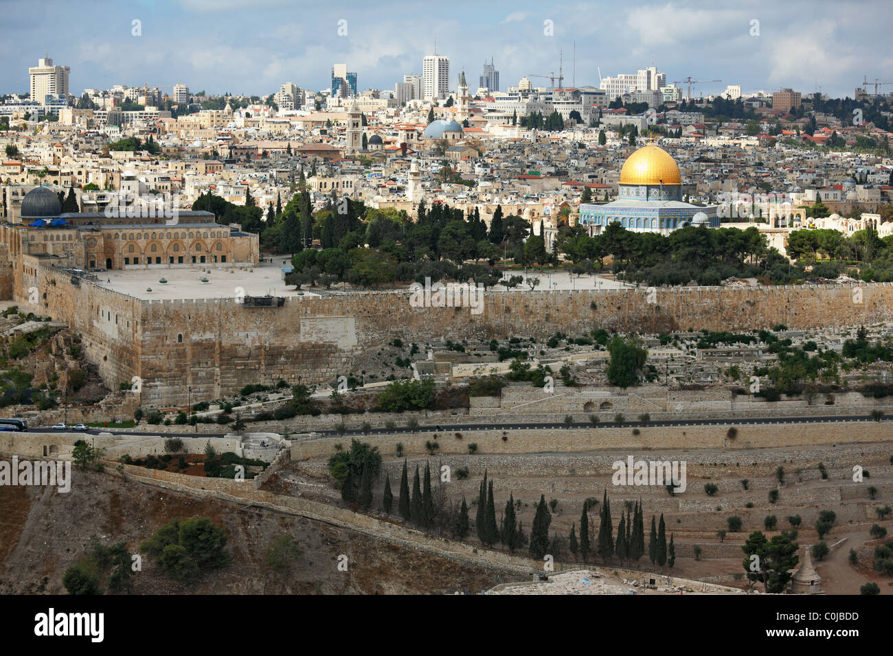 Magnificent panorama of Jerusalem Stock Photo - Alamy