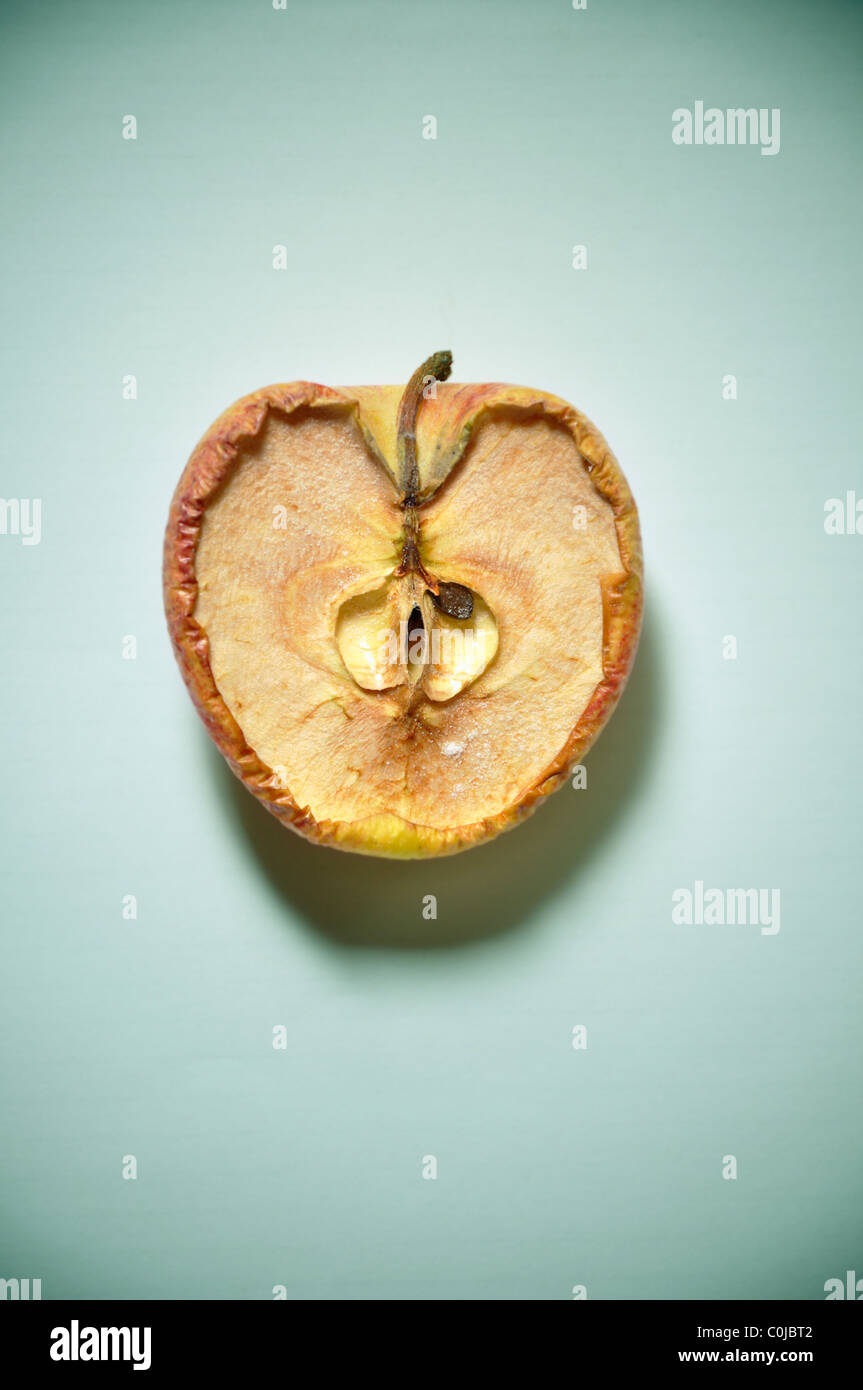 Apple with rotten core hi-res stock photography and images - Alamy