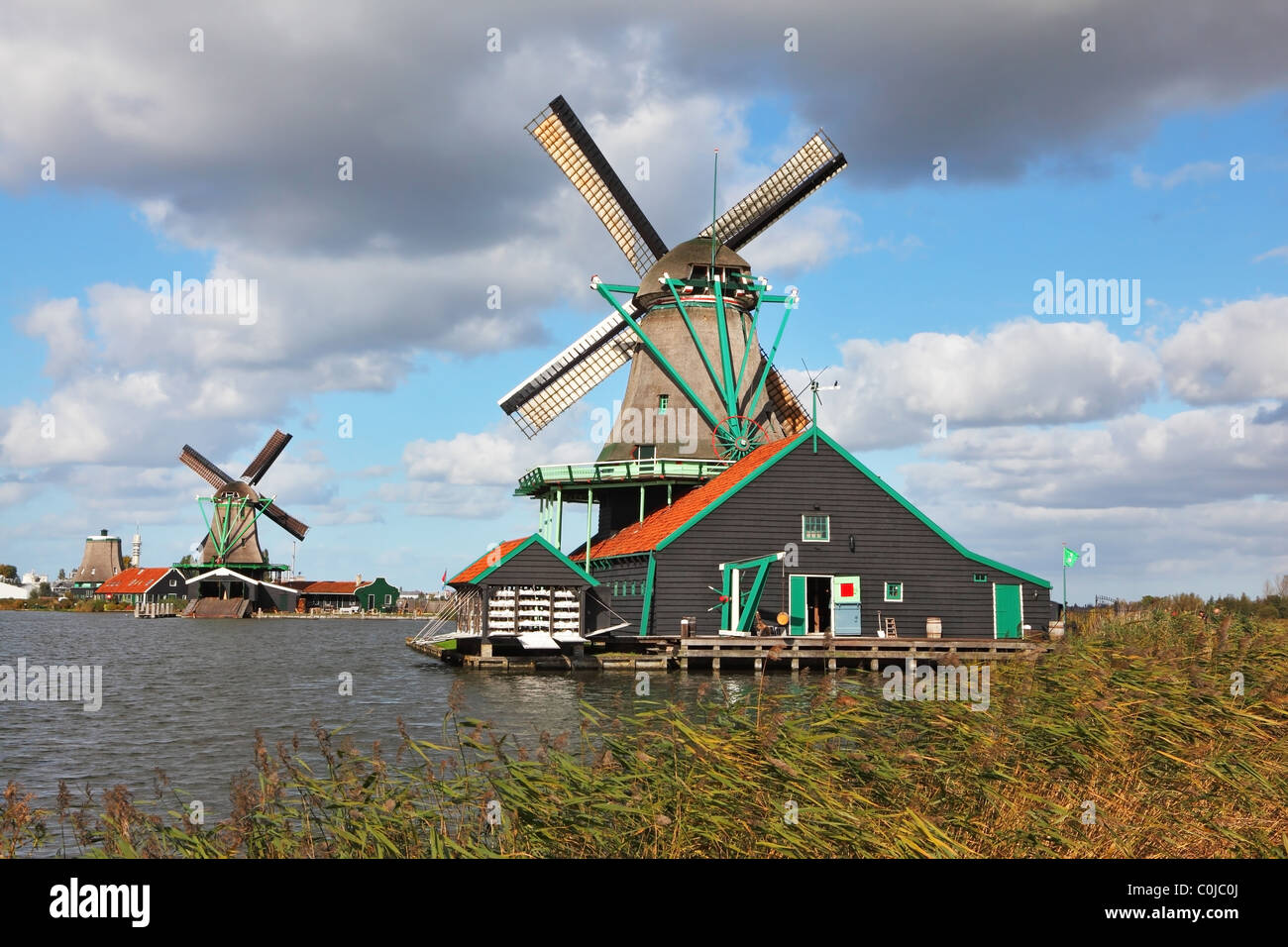 Rural scene windmill village hi-res stock photography and images - Alamy