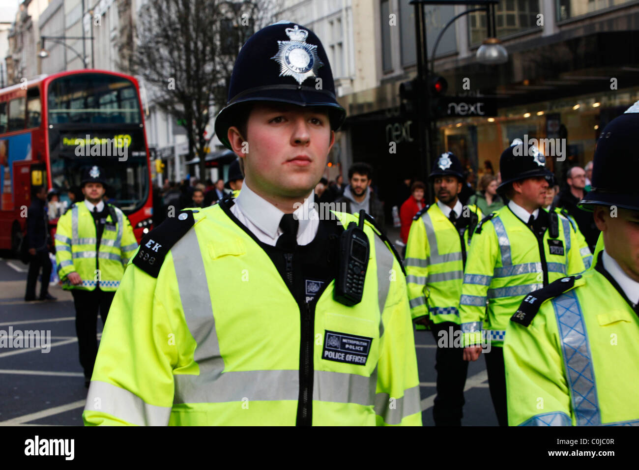 Police monitoring demonstration hi-res stock photography and images - Alamy