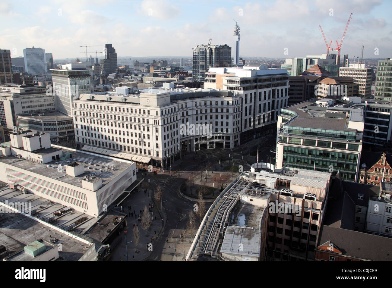 Birmingham city centre aerial hi-res stock photography and images - Alamy