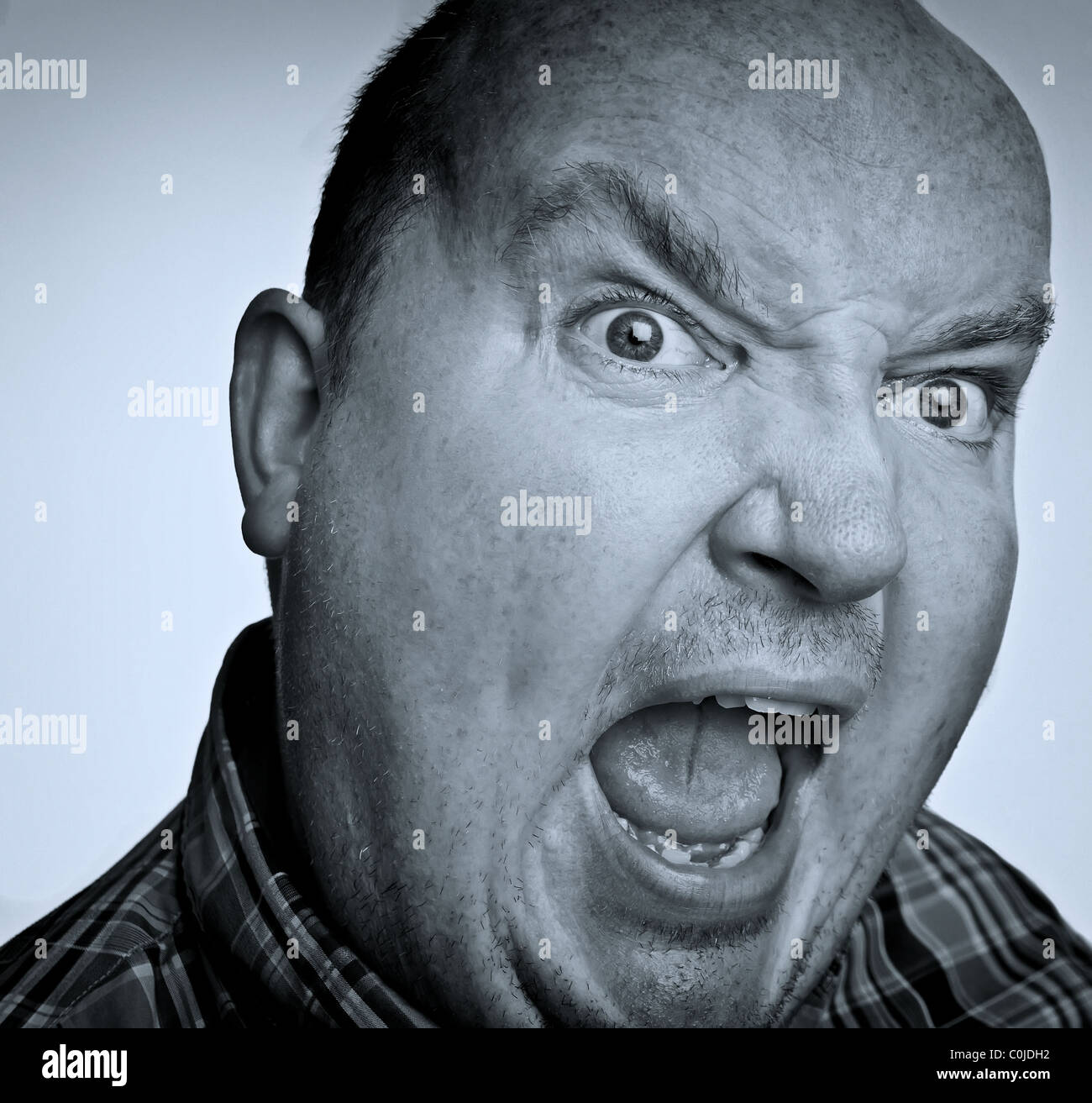photo close up portrait capture of overweight male Stock Photo - Alamy