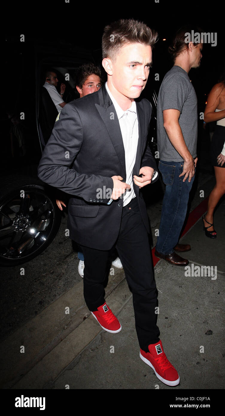 Jesse MaCartney seen arriving at Coco de Ville nightclub Los Angeles ...