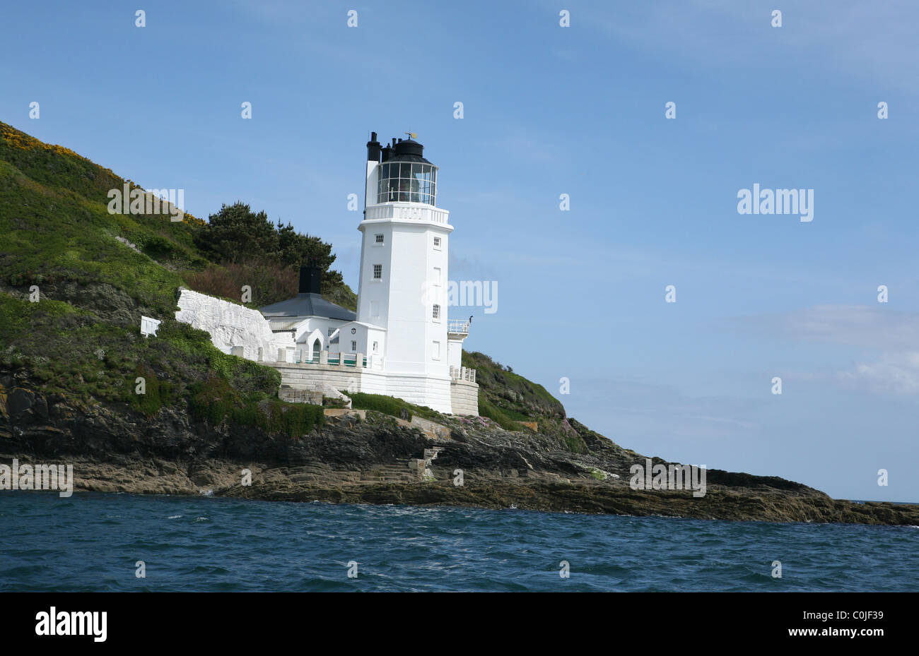 St Anthony's Head Lighthouse St Mawes Cornwall England Stock Photo - Alamy