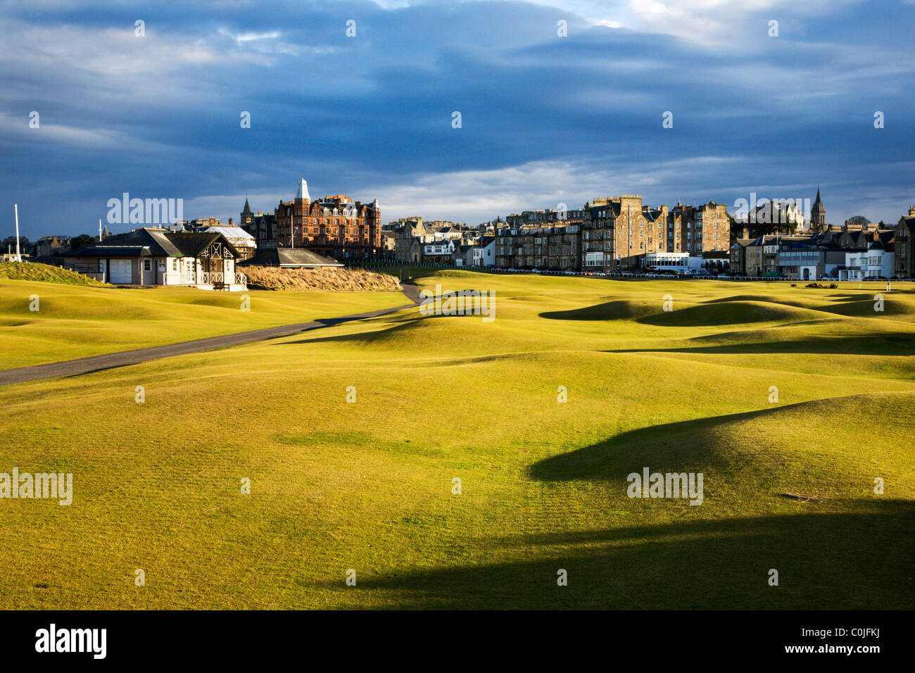 St Andrews from the St Andrews Links Clubhouse Fife Scotland Stock ...