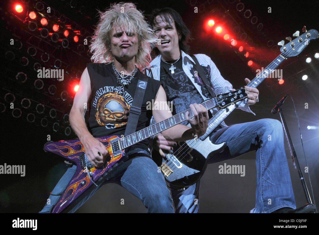 CC Deville and Bassist Bobby Dall of Poison performing live at The ...
