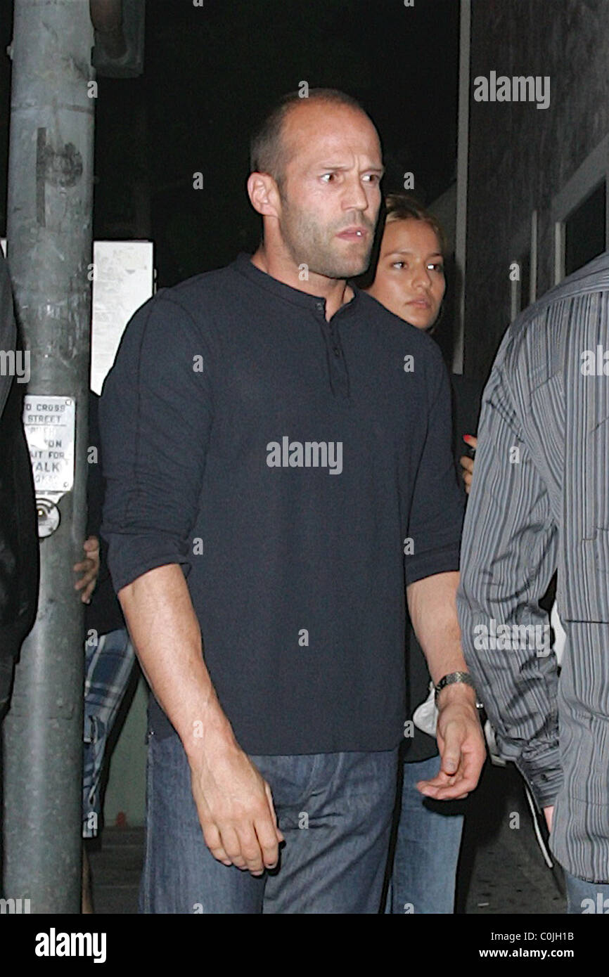 Jason Statham outside the Villa Lounge nightclub. West Hollywood ...