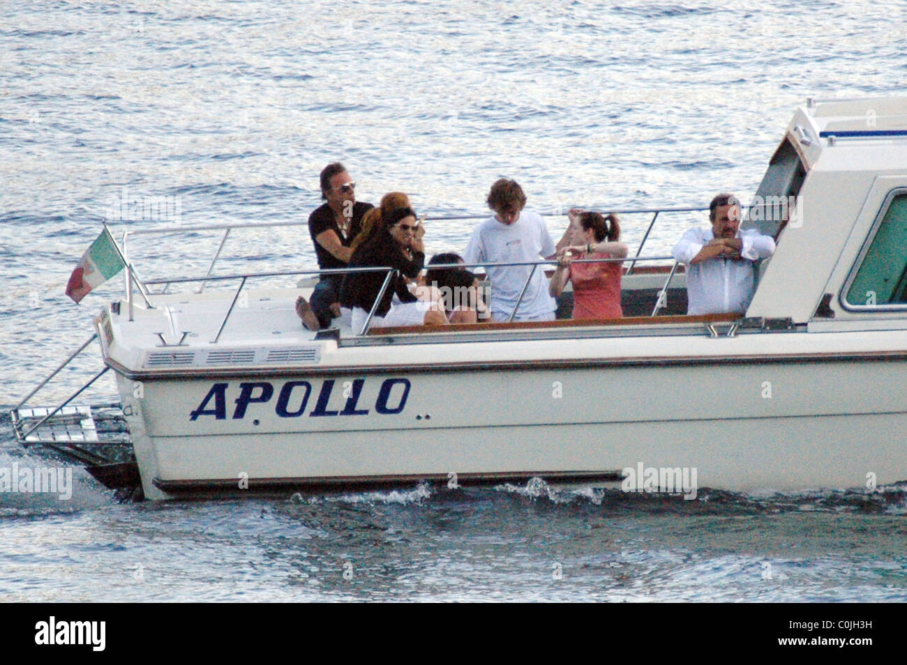 Bruce Springsteen with wife Patti Scialfa on a boat with friends at ...
