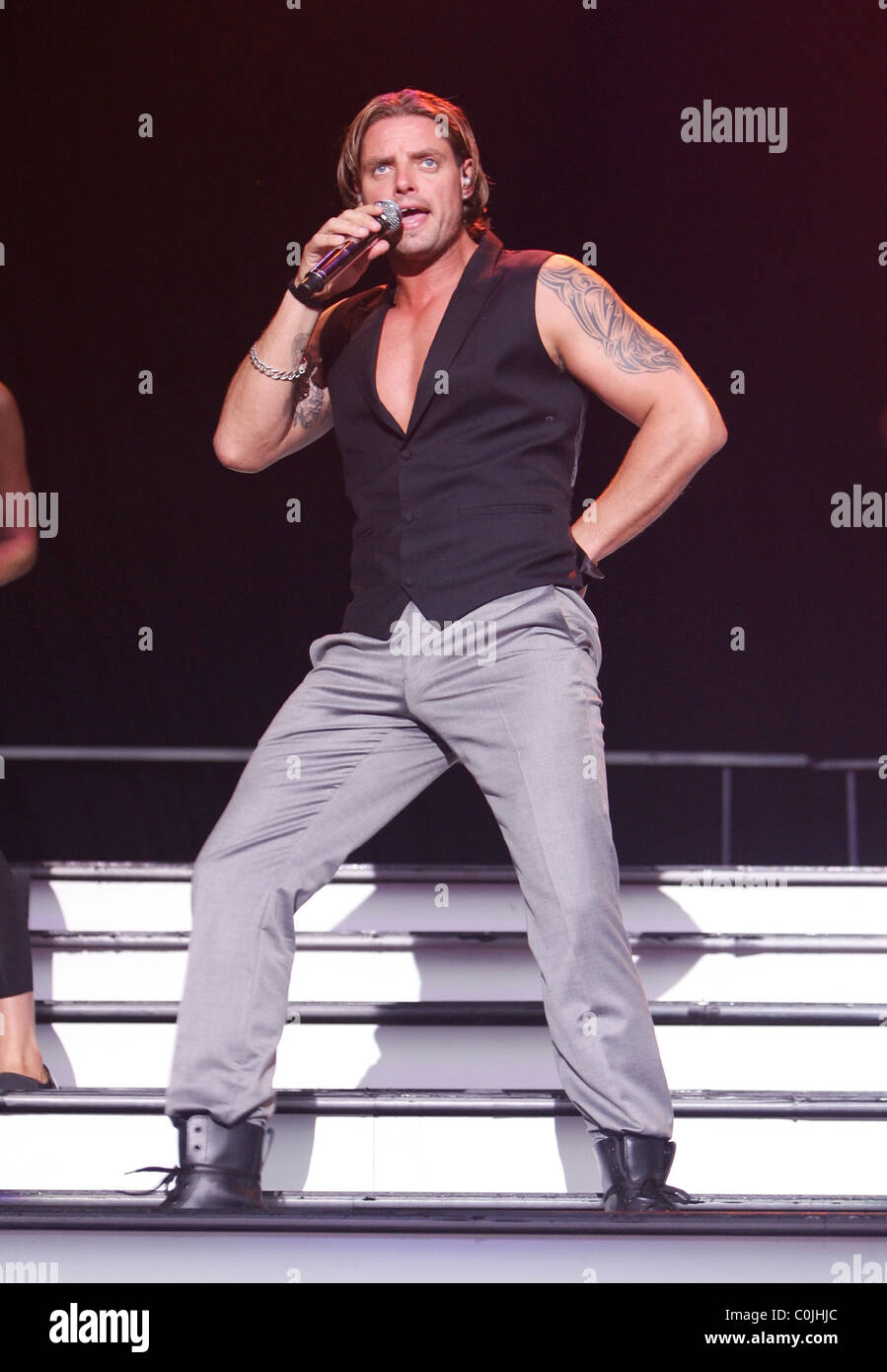 Keith Duffy Boyzone performing at Powerderham castle Devon, England ...
