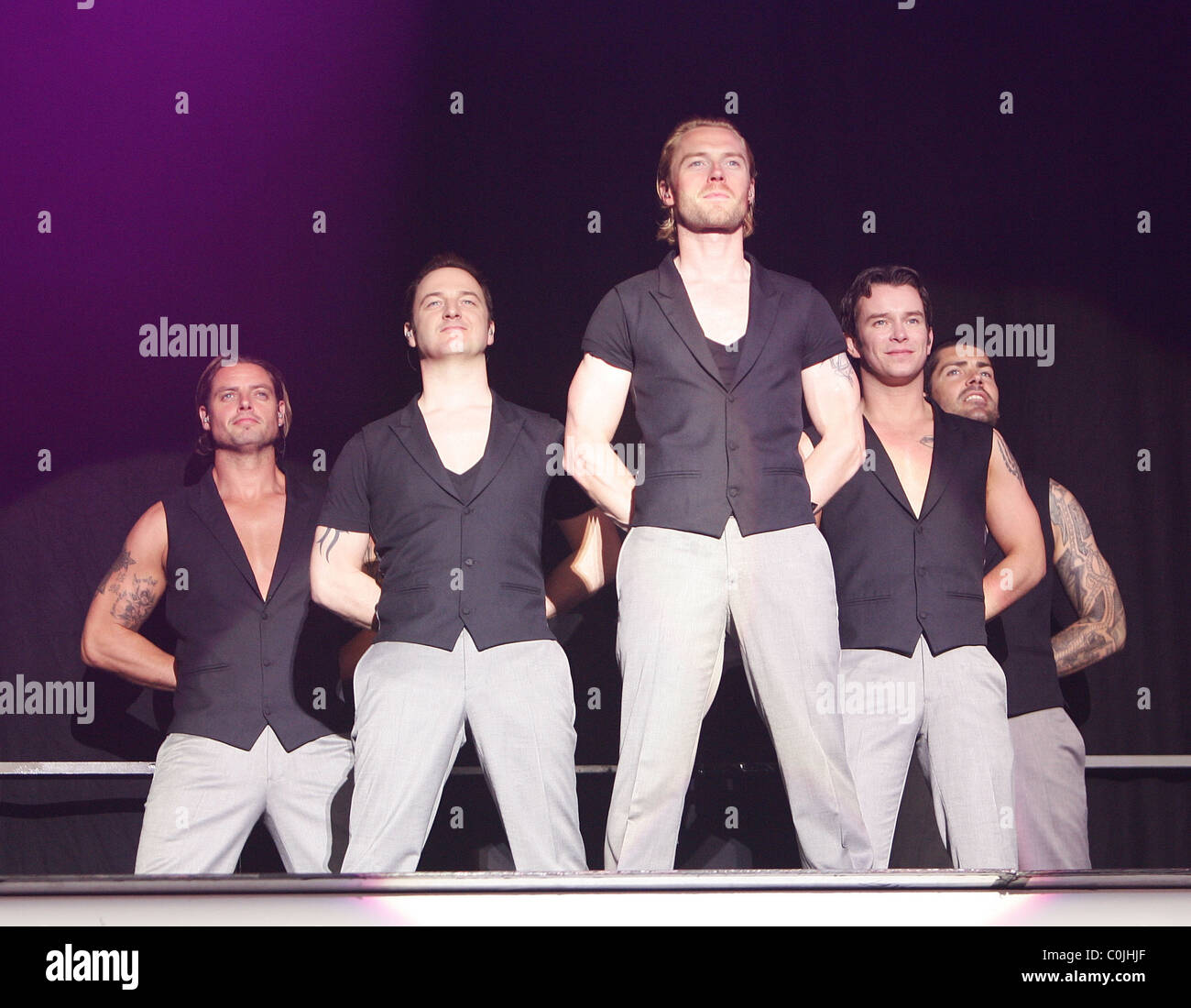 Stephen gately keith duffy boyzone performing at powerderham castle ...