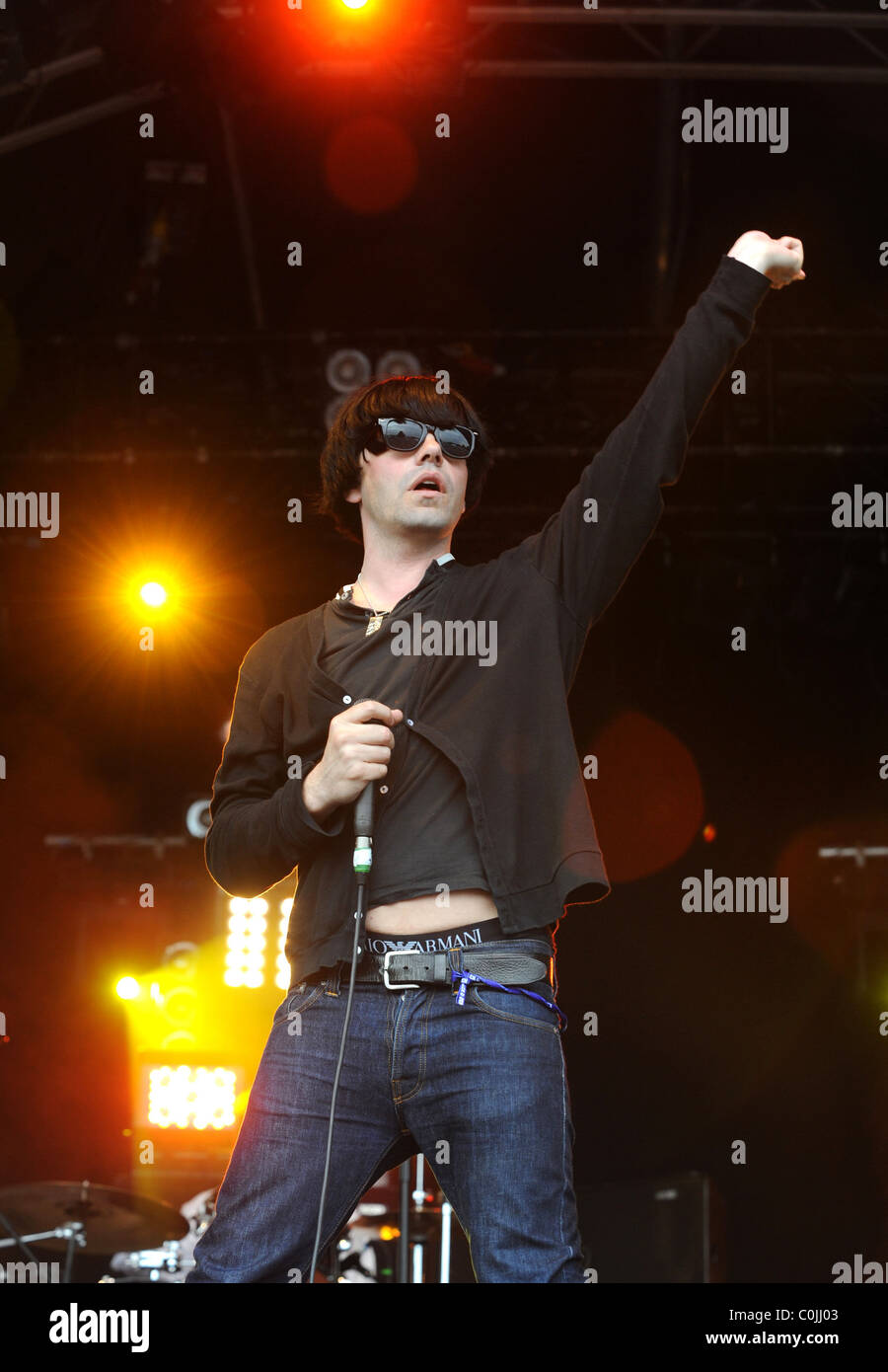 Tim Burgess of The Charlatans perform at the Ben & Jerry Sundae at ...