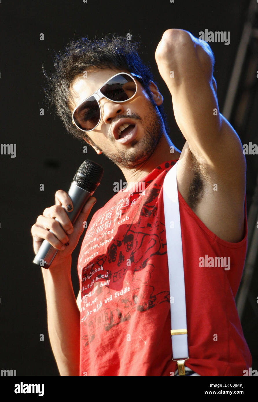 David Jordan performing on stage at Party in the Park at Temple Newsam ...