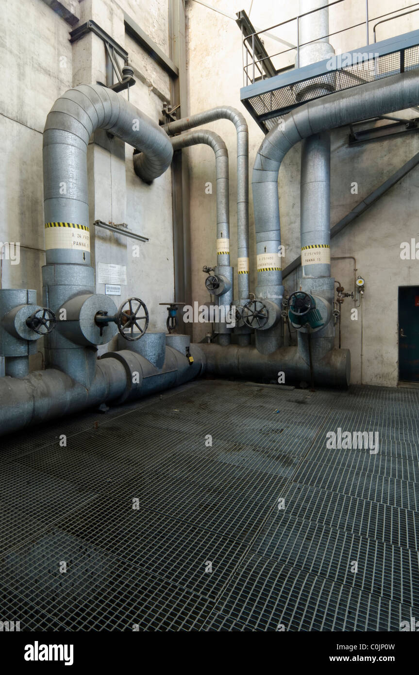 Pipes in factory Stock Photo - Alamy