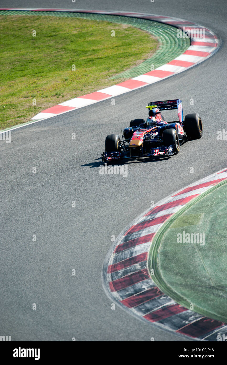 Jaime Alguersuari (Spain) in his Scuderia Toro Rosso-Ferrari STR6 ...