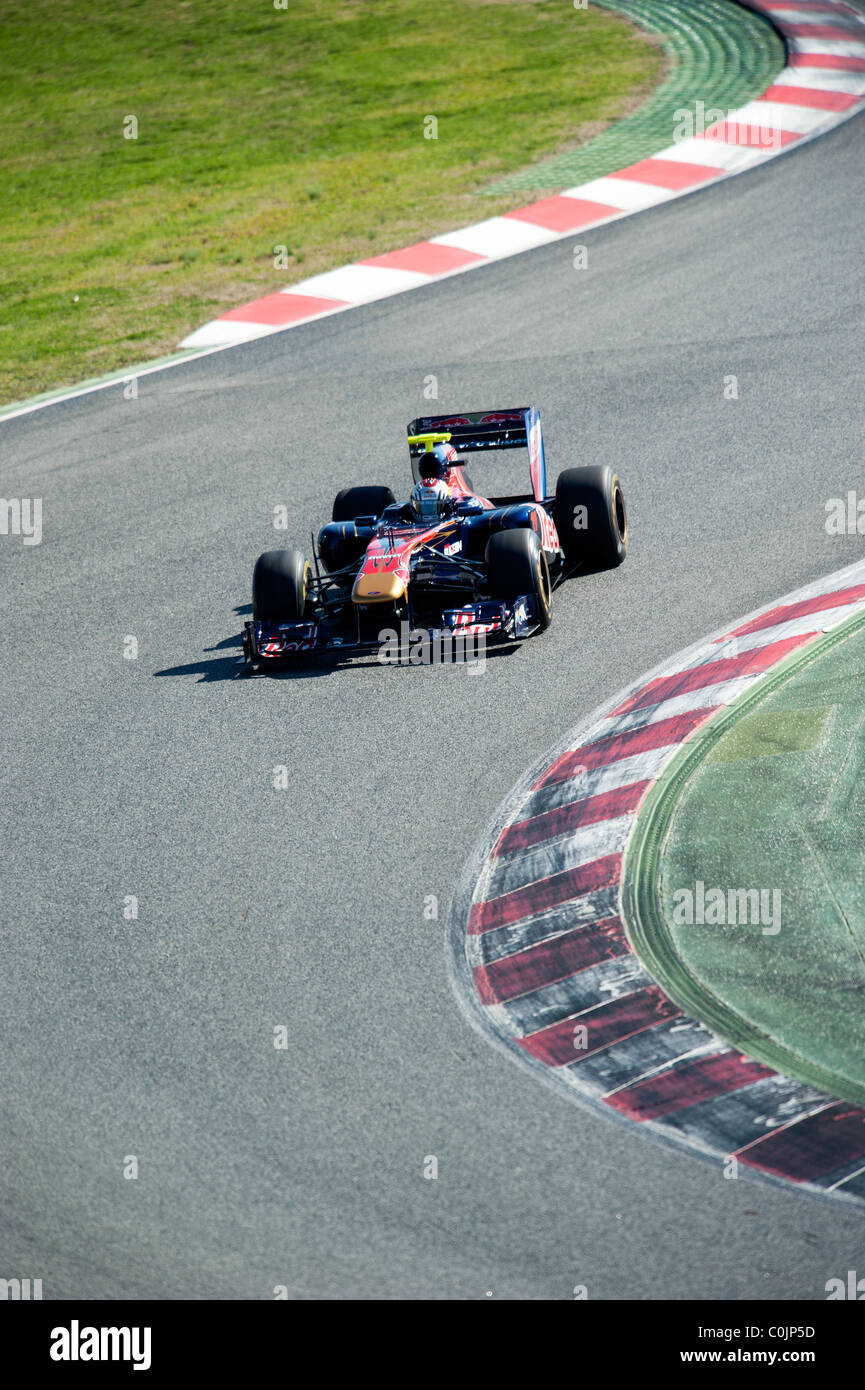Jaime Alguersuari (Spain) in his Scuderia Toro Rosso-Ferrari STR6 ...